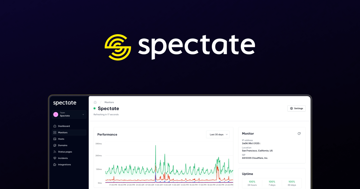 Create an account - Spectate